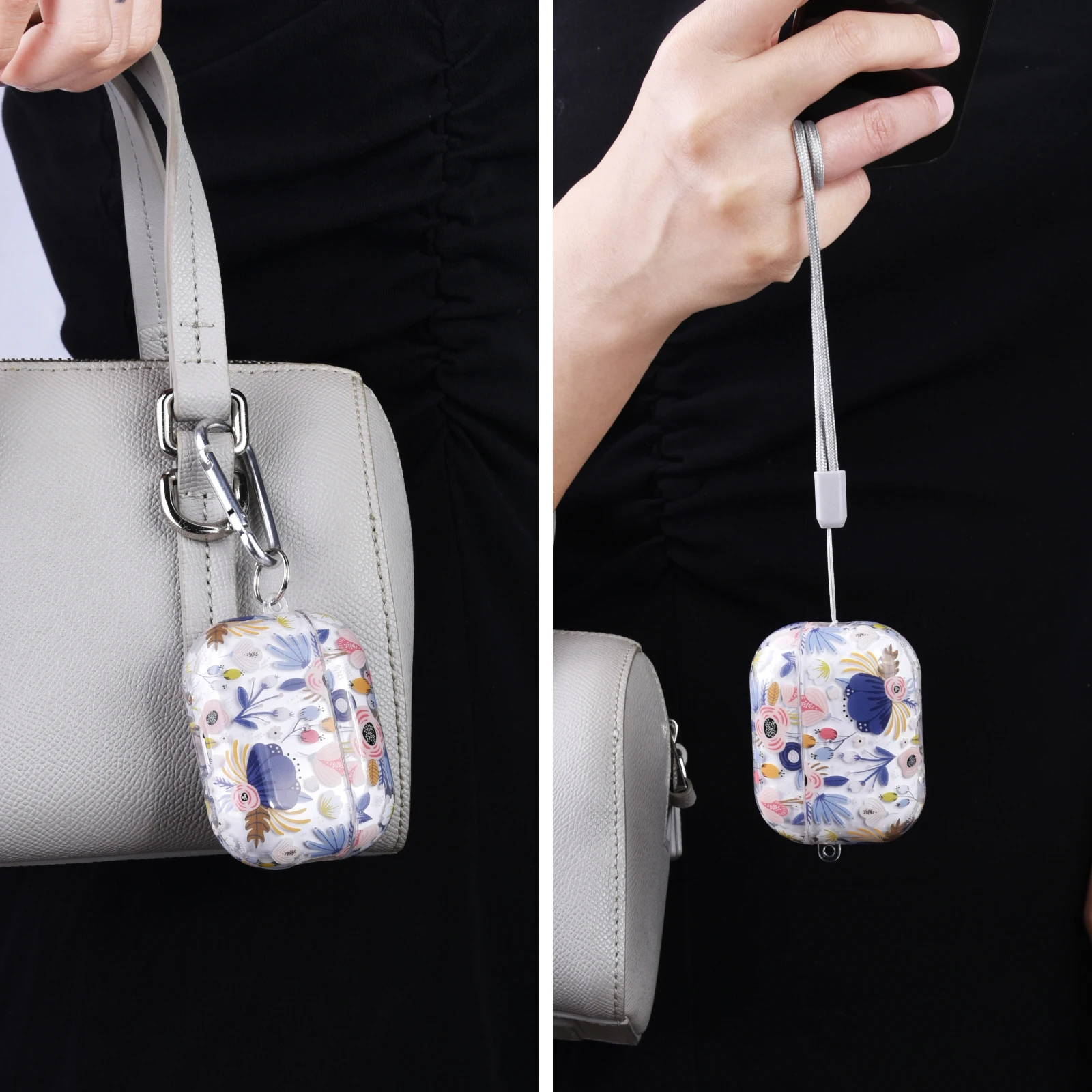 New Custom Cactus Protective Earbuds Cover Honeybee Flower Clear ...