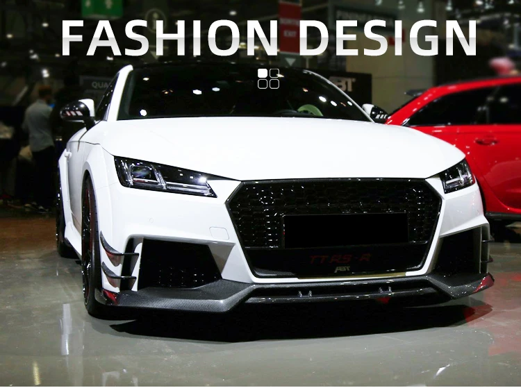 Mk3 Style Full Set Carbon Fiber Body Kits For Audi Tts Front Lip Side ...