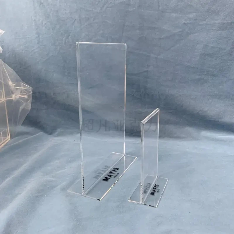 Customized A5 A4 A6 Acrylic Greeting Card Stand Table Top Display ...