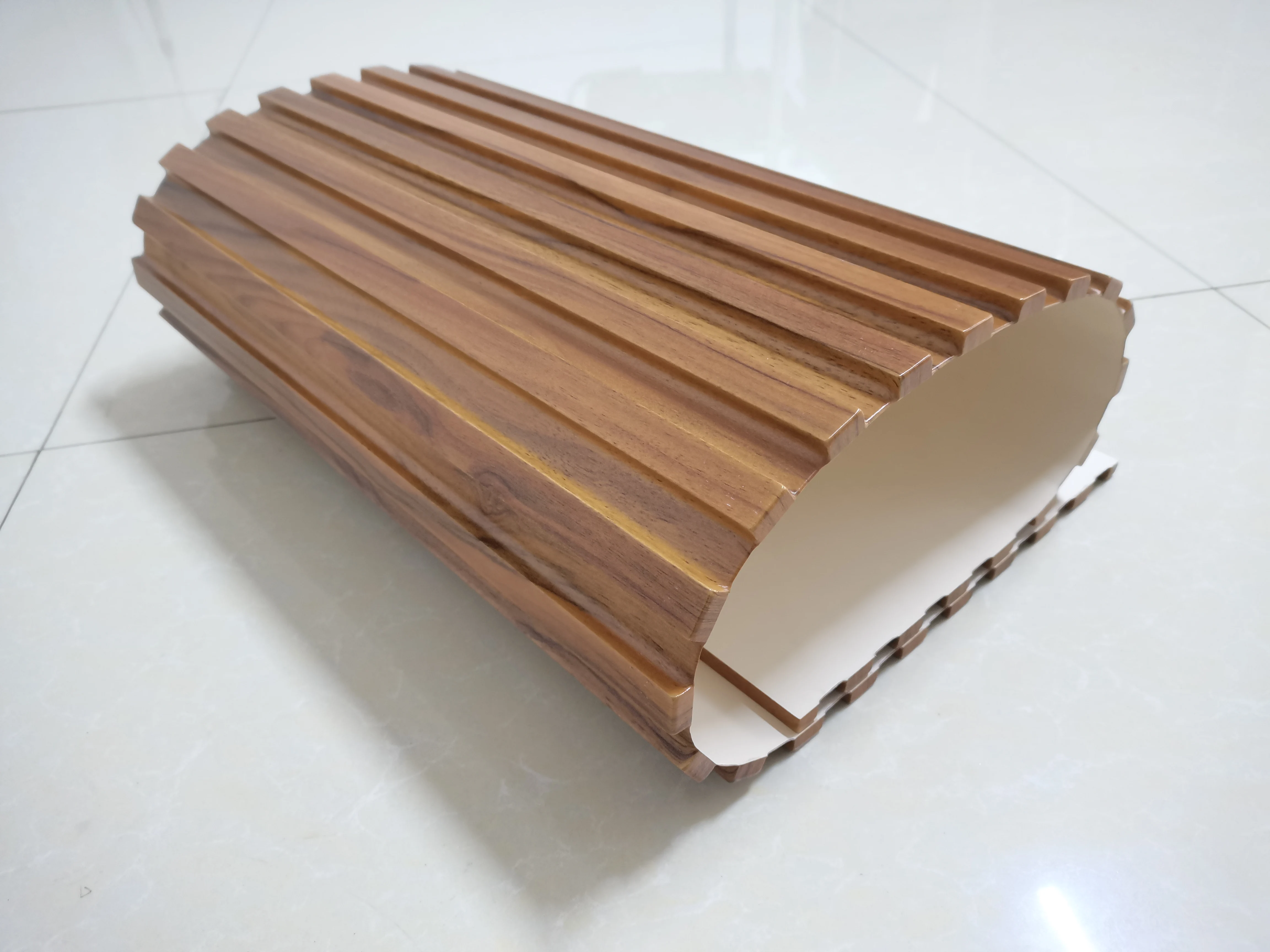 Fluted 3D Wall Art Panel - Solid Wood with Veneer Wrapping