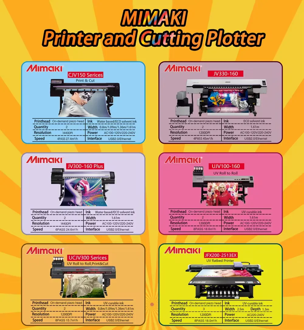 Mimaki Used Printer Eco Solvent Inkjet Printer Used Mimaki Jv300-160 ...
