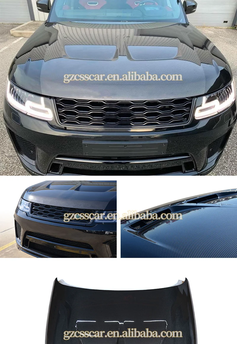 Auto Accessories Carbon Fiber Bonnet Engine Hoods For Rover Range Sport ...