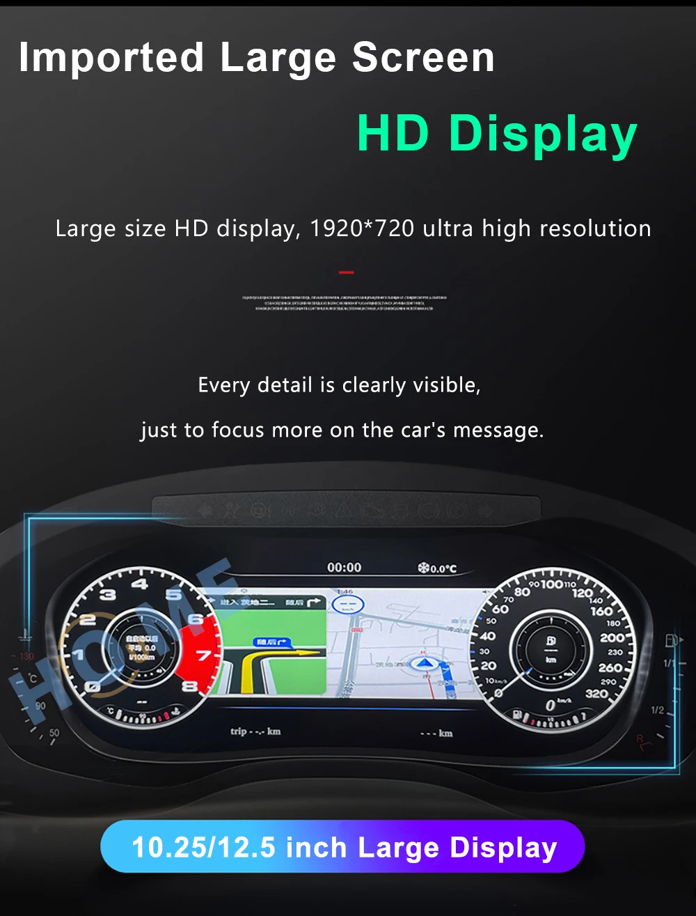 Digital Dashboard Panel for VW Golf 7 > GPS & Control