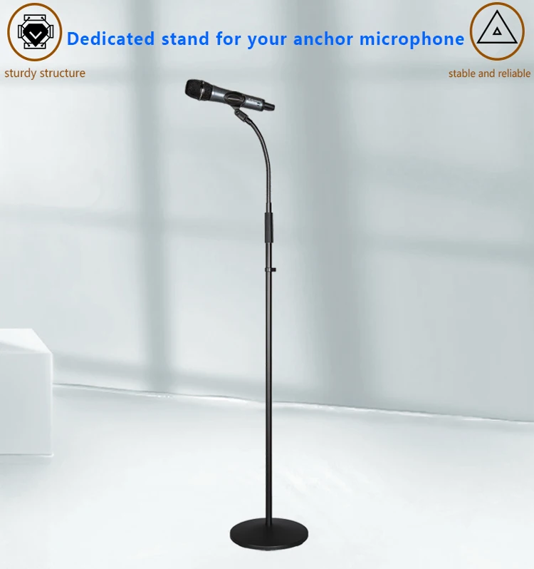 Metal Microphone Stand for Studio Recording & Live Use, Custom Logo OEM