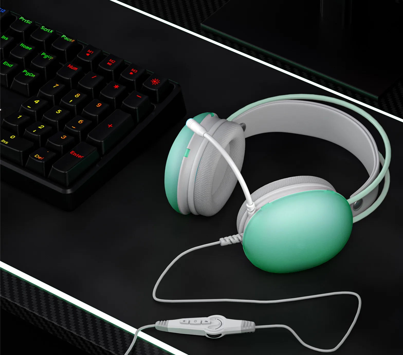 Rainbow Backlit Wired Rgb Gaming Headset Breath Led Light Gamer ...