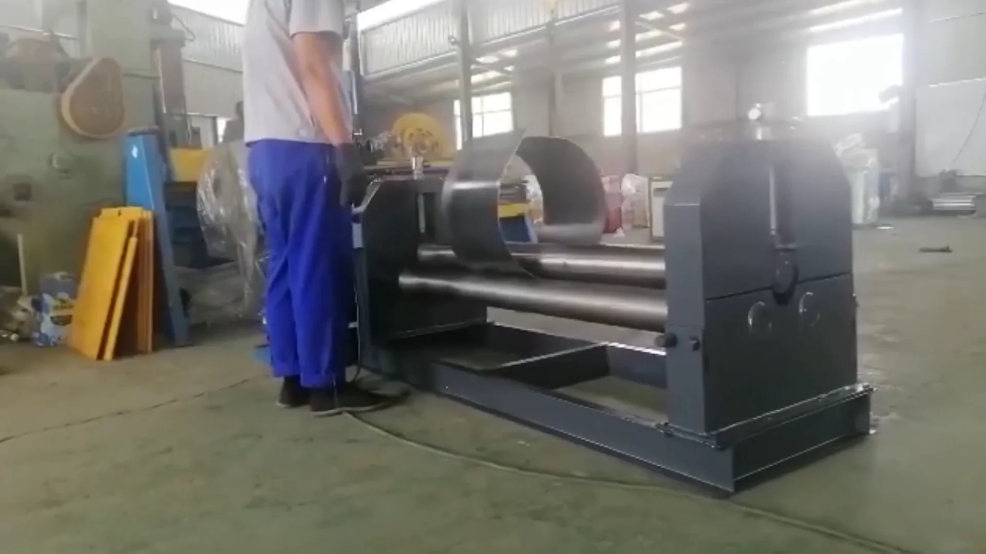 Stainless Steel Plate Bending And Rolling Machine With Motor And ...