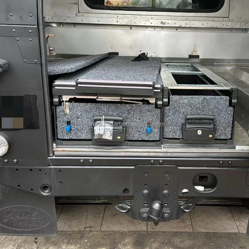 Outdoor Suv Car Cooking Tooling Storage Boxes Slide Out Drawer Chef ...