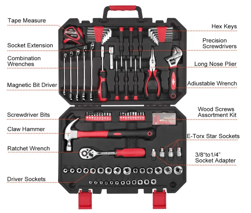 128pcs Kit Ferramentas Professional Tool Kit Hand Tool With Carry Case - Buy Kit Ferramentas,Car ...