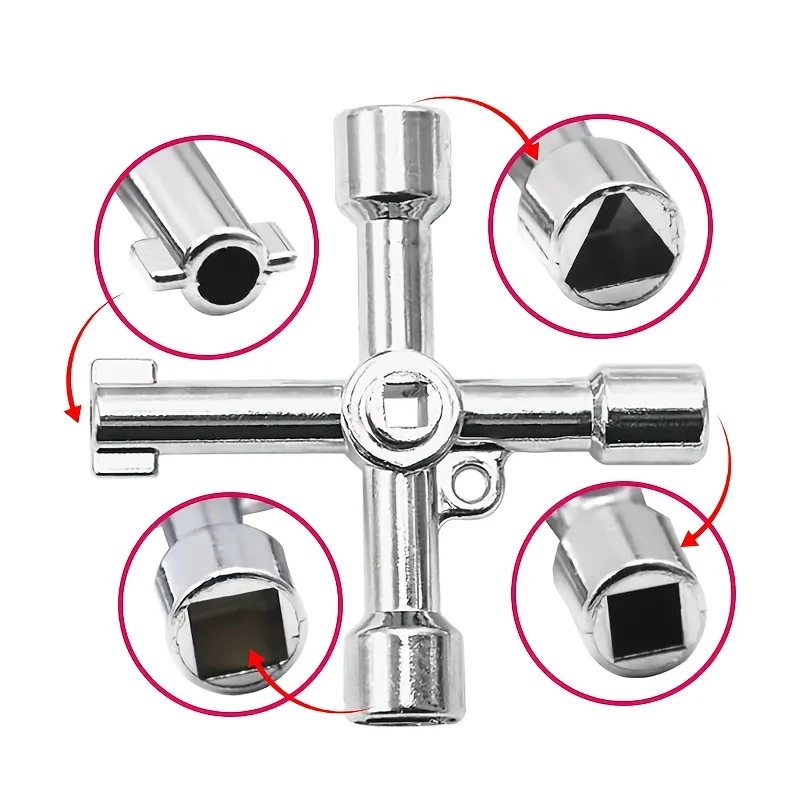4 Way Multi Functional Universal Cross Key Plumbers - Buy 4 In 1 Cross ...