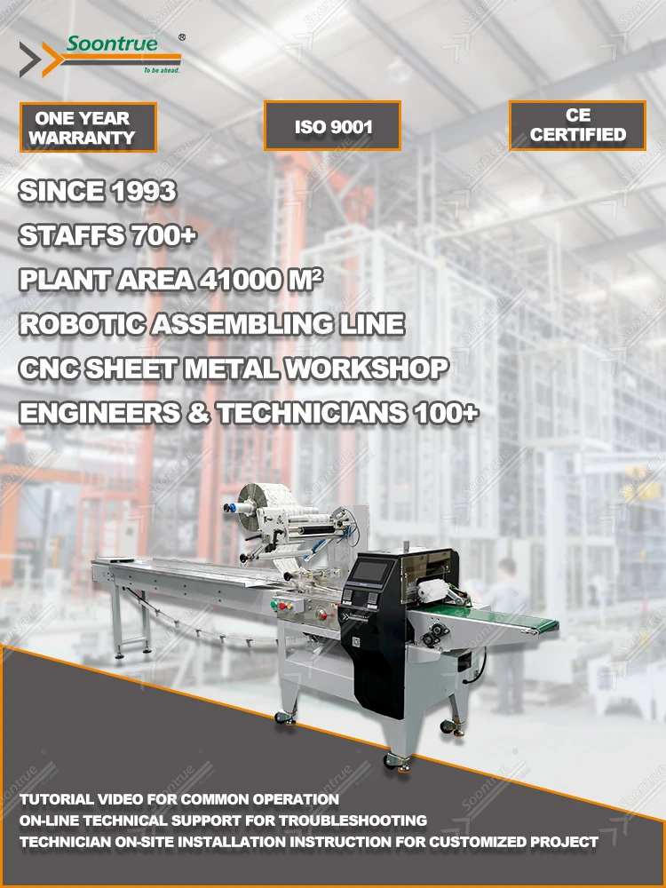 Automatic Hffs Wafer Stick Horizontal Feeding Flow Wrapper Counting And ...