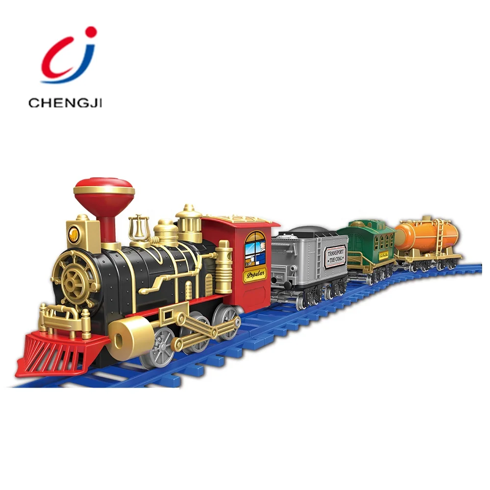 Hot electric plastic educational model 10pcs light diy rail track toy ...
