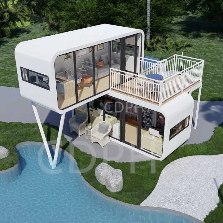 Luxury Modern Shipping Tiny Smart Apple Capsule Cabin House Prefab ...