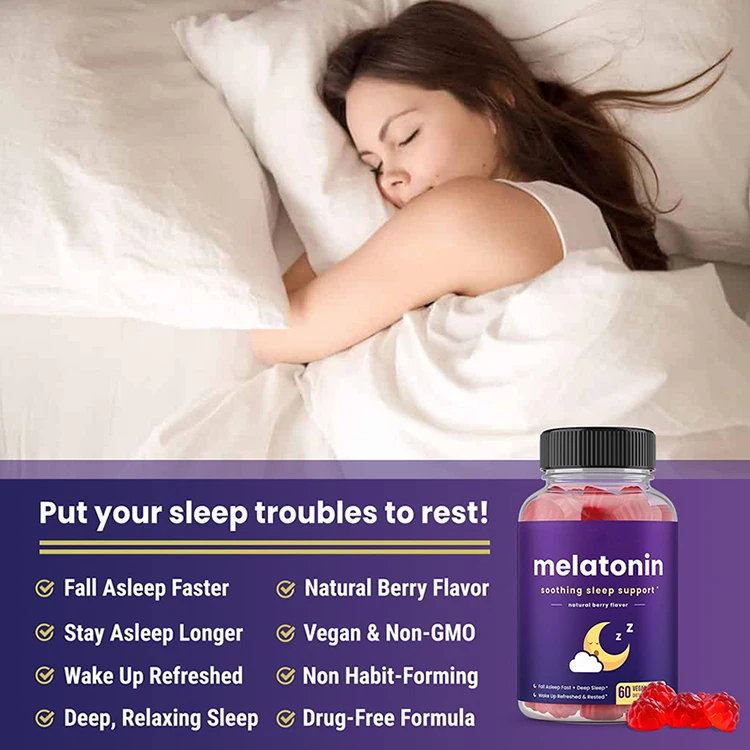 Available Melatonin Soft Candy with Fruit Flavor Helps Sleep ...