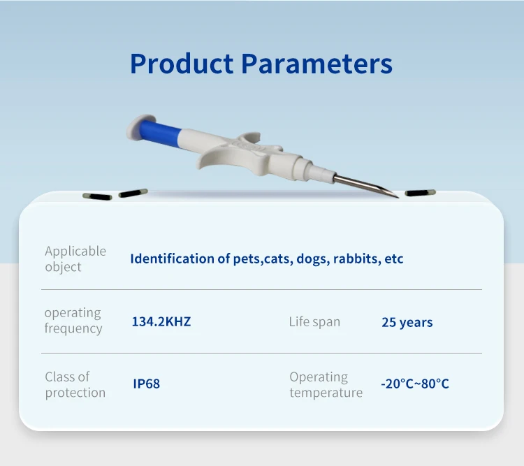RFID Animal Micro Chip FDX-B 134.2KHz Microchip Pet ID Tag Factory ...