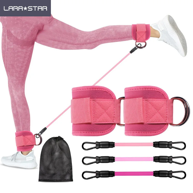 GJZ6321 Ankle Resistance Bands with Cuffs Ankle Straps for Working Out ...