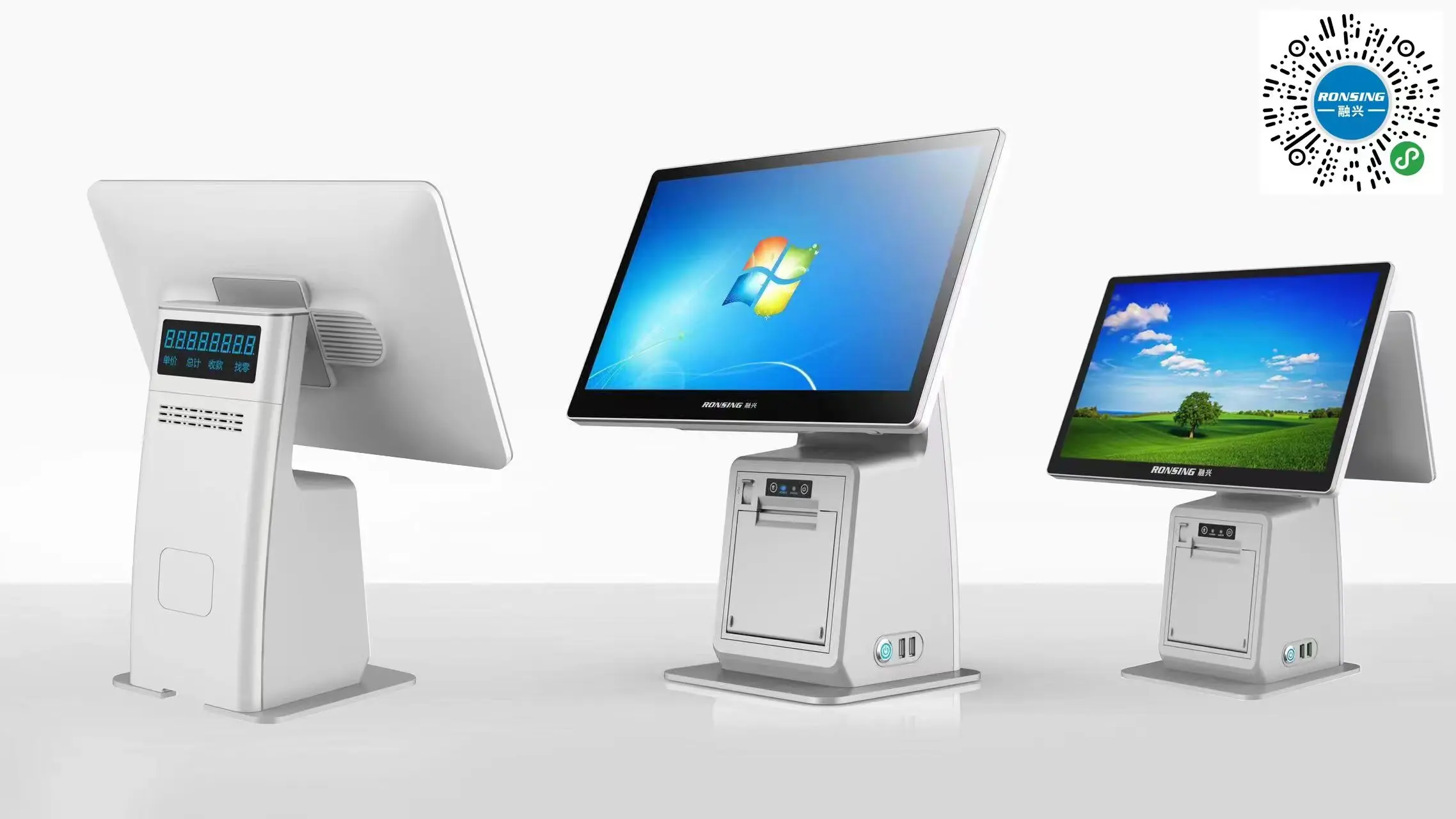 Dual Screen Pos System Retail All In One Touch Pos Machine For ...