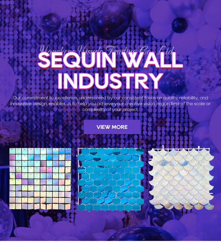 Fish Scale Sequin Backdrop Wall Panel Wedding Birthday Christmas Event ...