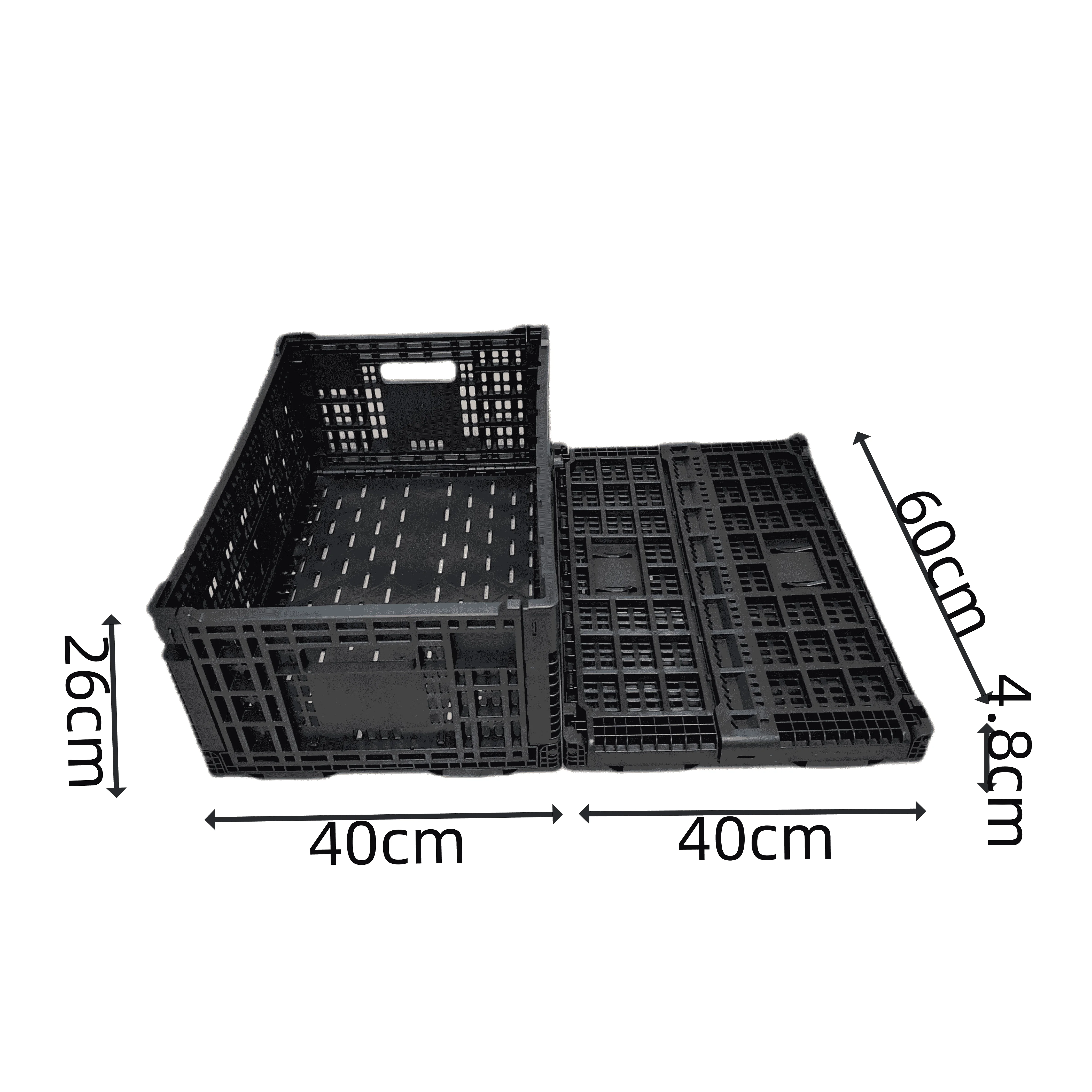 QS Plastic Crates Stackable - Ideal for Fruit & Veg Baskets