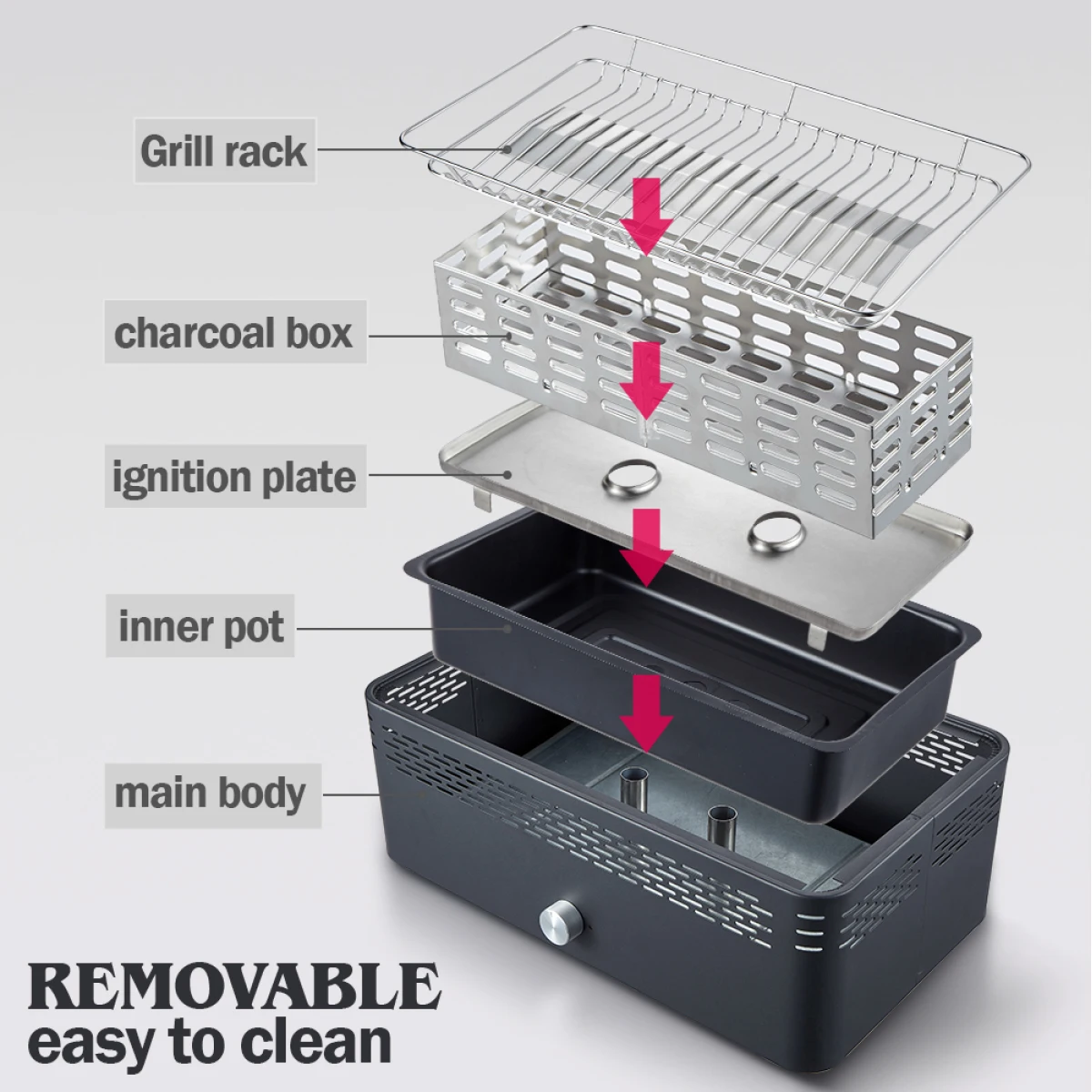 Stainless Steel Bbq Kit Bbq Fire Pit Satay Grill Vertical Bbq Grill ...