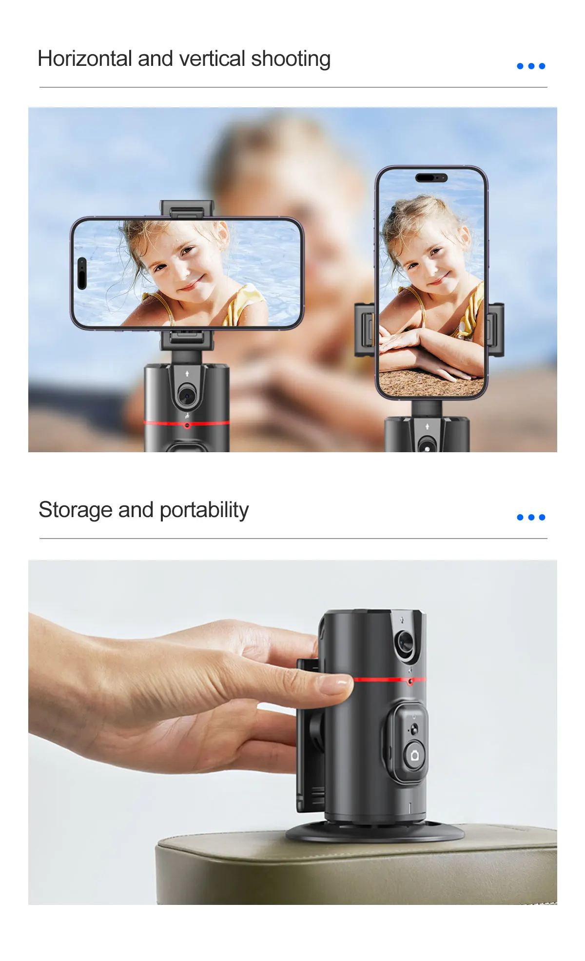 Auto Face Tracking P02 Gimbal Stabilizer for Mobile Phones