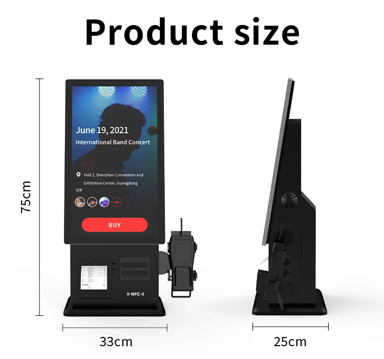 Self Service Terminal Kfc Self Checkout Kiosk Restaurant Mcdonalds Wall ...