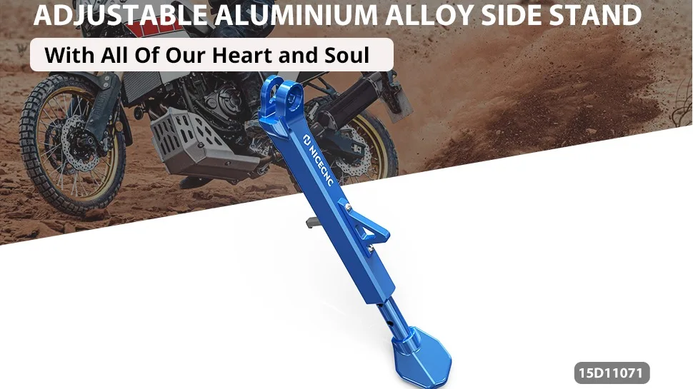 Nicecnc Adjustable Aluminium Alloy Side Stand Kickstand For Yamaha ...