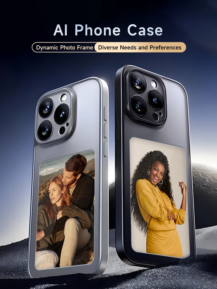 E Ink Screen NFC Phone Case - Premium DIY Style for Iphone