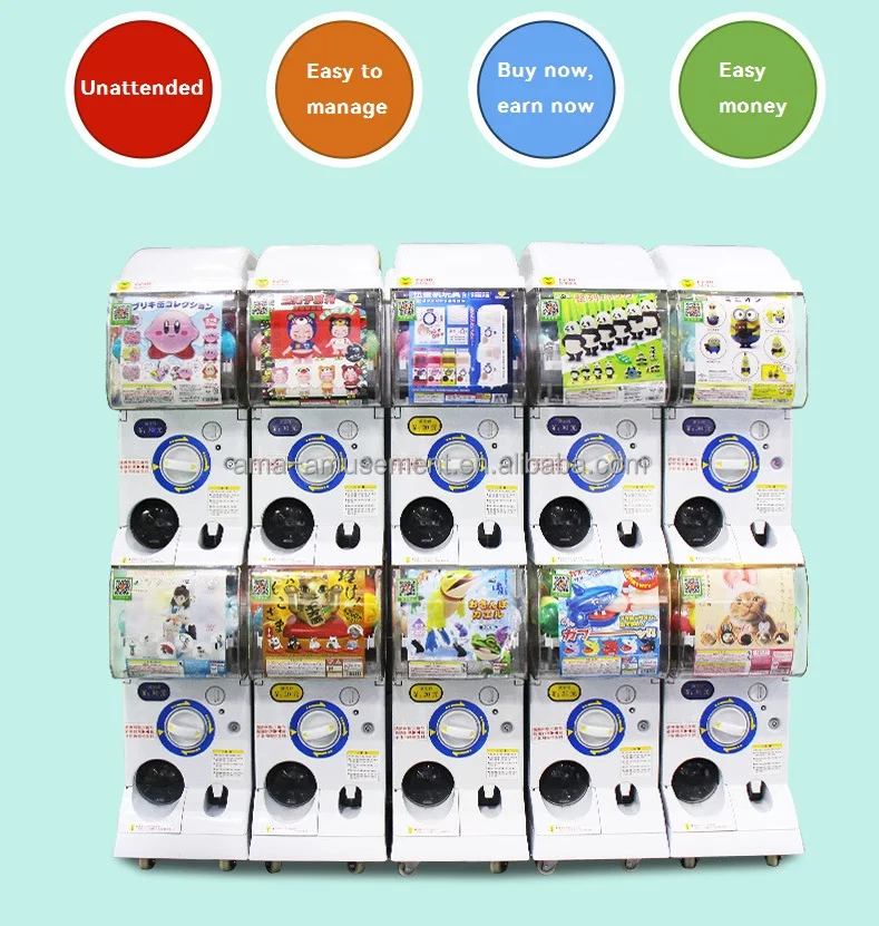 Commercial Gashapon Machines - Fun Capsule Toys Vending