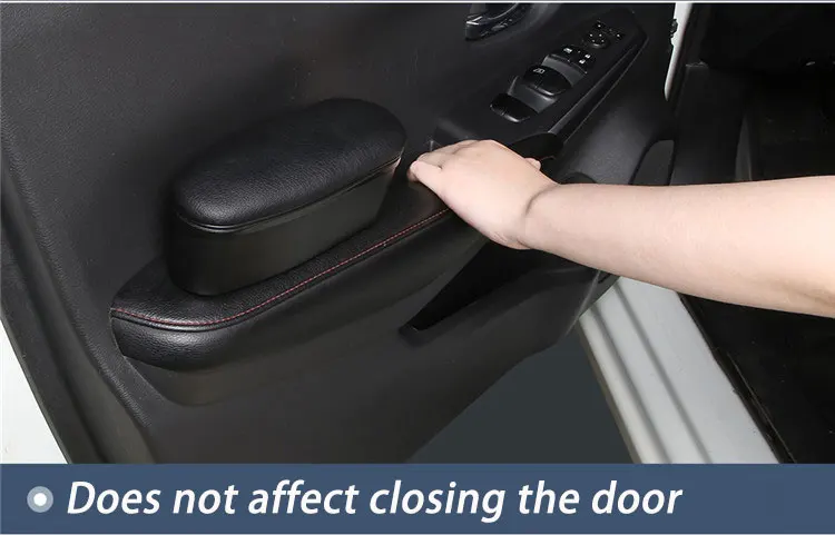 Tonc Pu Leather Car Door Side Armrests Pad Storage Organizer Handrail ...