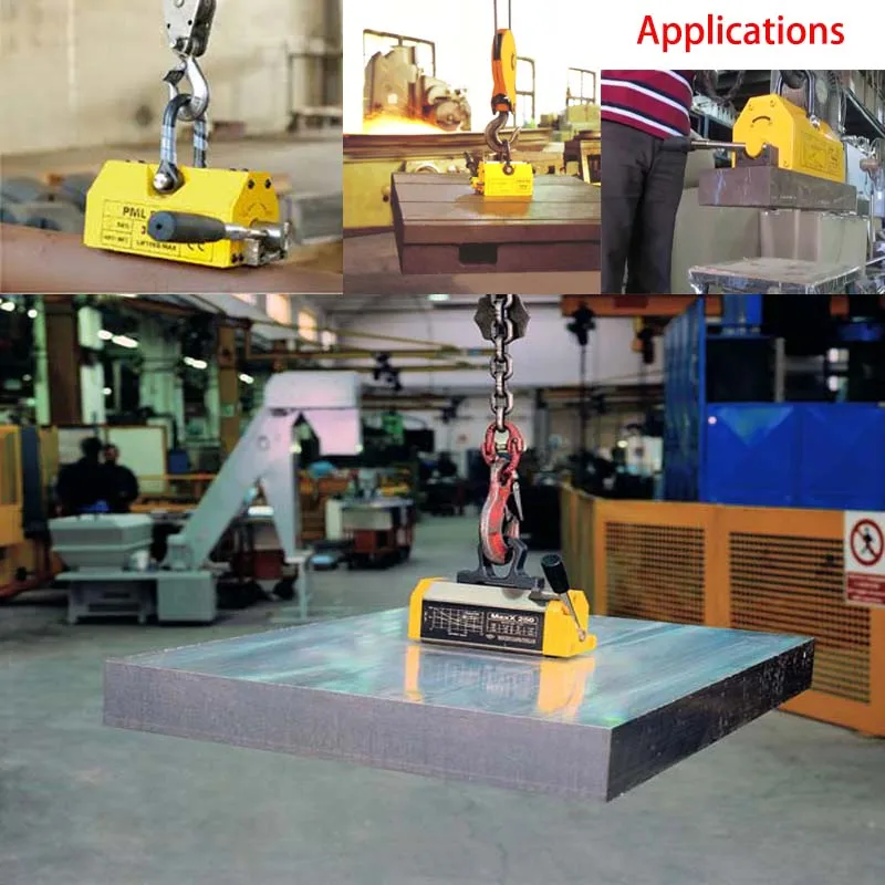 Lifting Magnets 100kg 600kg 1000kg 3000kg Manual Permanent Magnetic ...