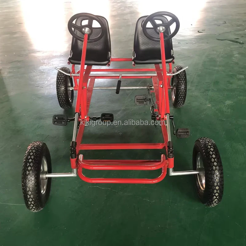 Factory Price Two People Four Wheels Double Seats Adult Go Carts With ...