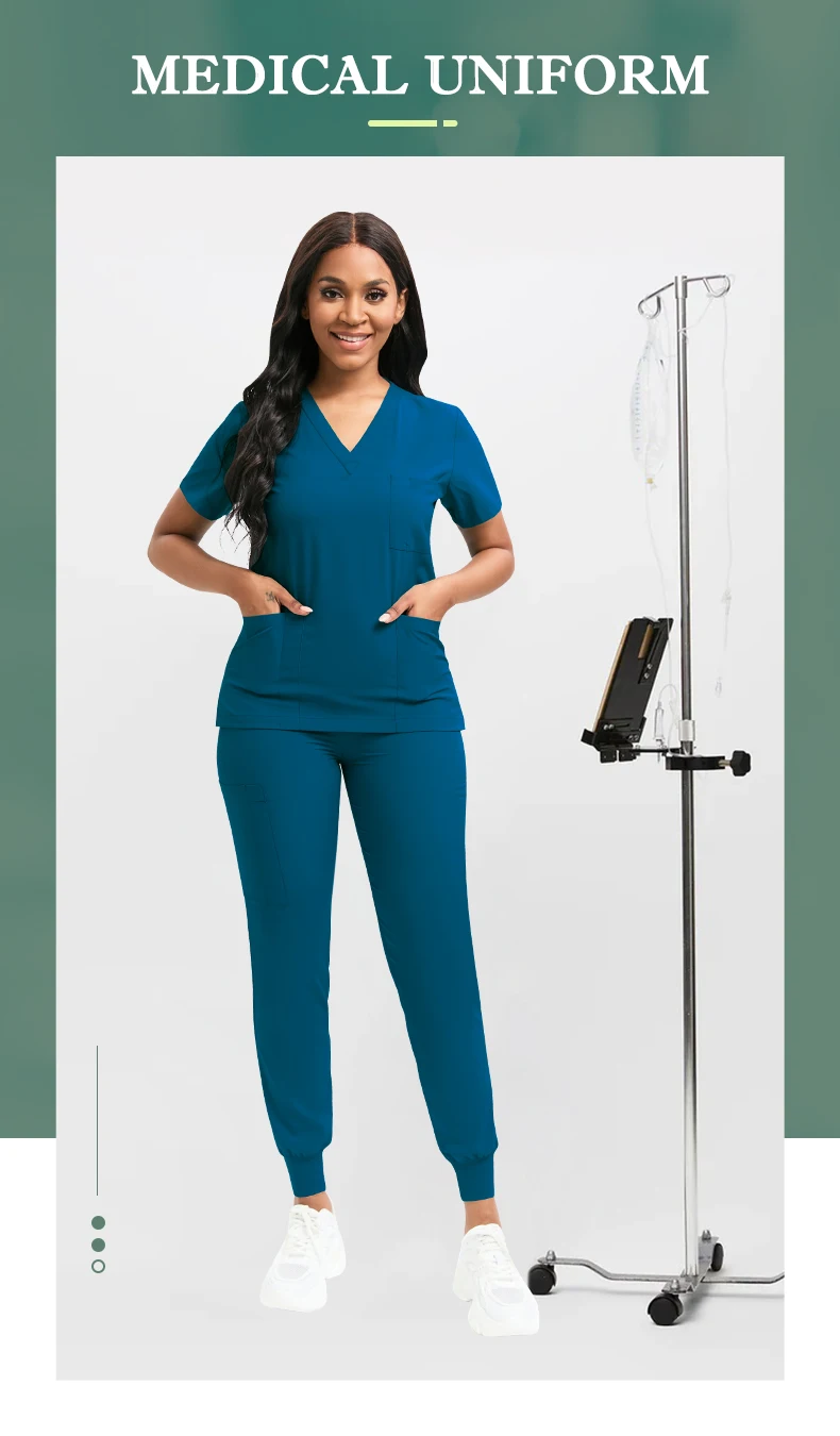 Stylish Custom Logo Stretch Doctor Nurse Surgical Uniforms