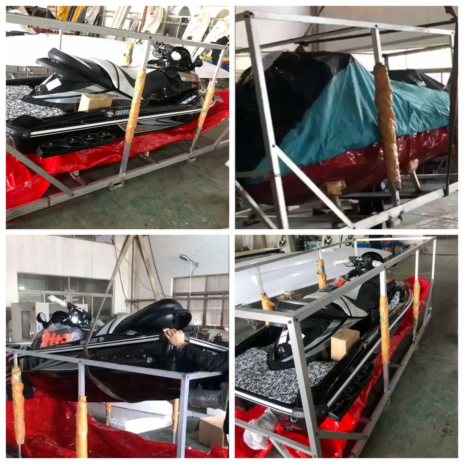 Mini Jet Boat 3-person 1300cc Water Dual Recycling Water Jet Skis ...