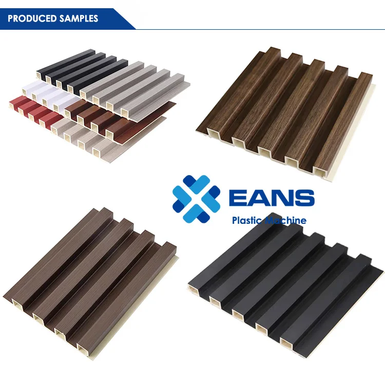 PVC WPC Composited Louvers Fluted Wall Panel Extrusion Making Machine ...