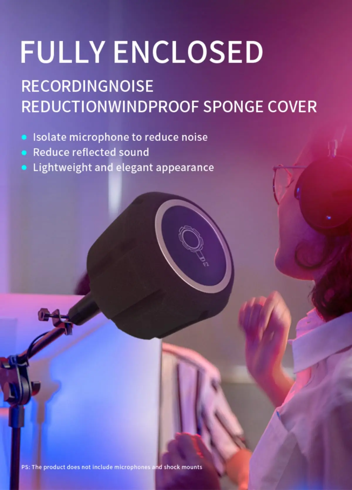 F1 Microphone Windshield Filter,Studio Microphone Absorption Foam ...
