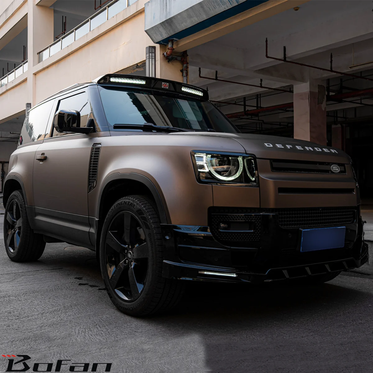 Car Interior Accessories Carbon Fiber Rock Style Roof Spoiler Lamp Led ...