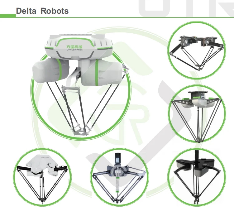 Ce Approved Robotic Pick Place High Speed Arm 3 4 Axis Food Sorting System Delta Parallel Robot ...
