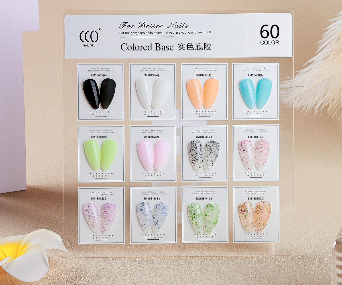 Rubber Base For Nail 60 Colors Gel Free Sample Rubber Base Gel Polish ...