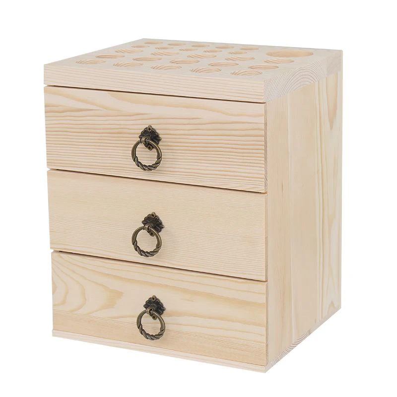 25 Grids Wooden Essential Oil Box - Recyclable & Customizable
