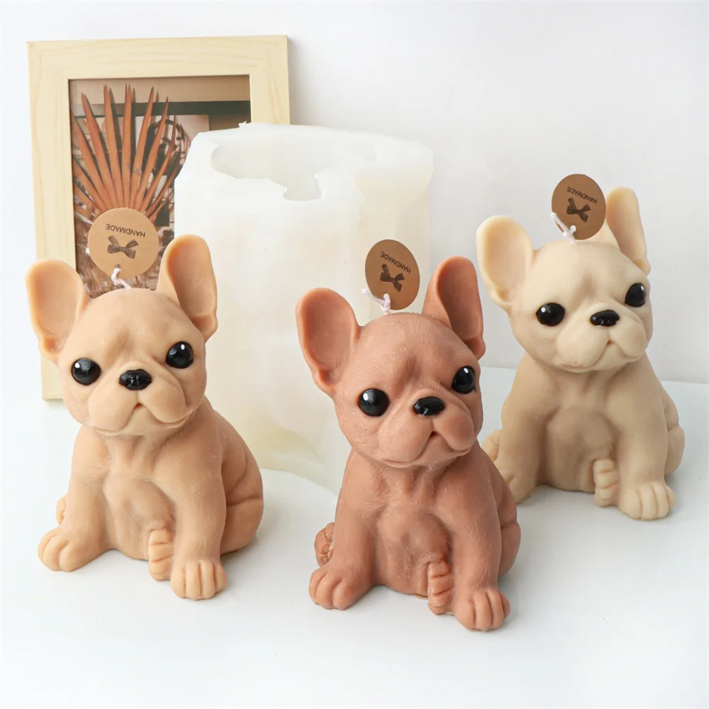 French Bulldog Puppy Silicone Candle Mold - Cute & Durable