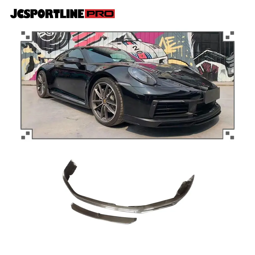 Carbon Fiber front bumper lip spoiler For Porsche 992 2020+| Alibaba.com