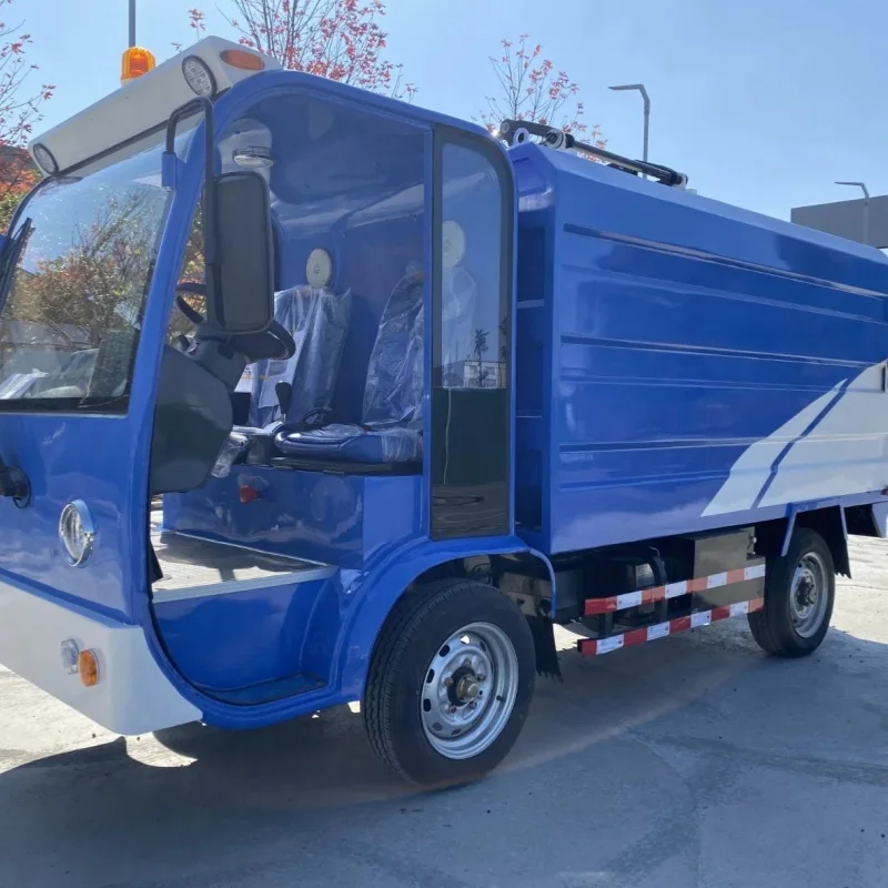 Wholesale Mini Trash Bin Cleaning Truck 72v 2 Seater Garbage Cleaning ...