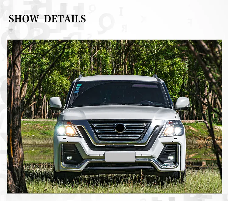 GBT Car Mods Kit for Nissan Patrol Y62 - Bumper Upgrade