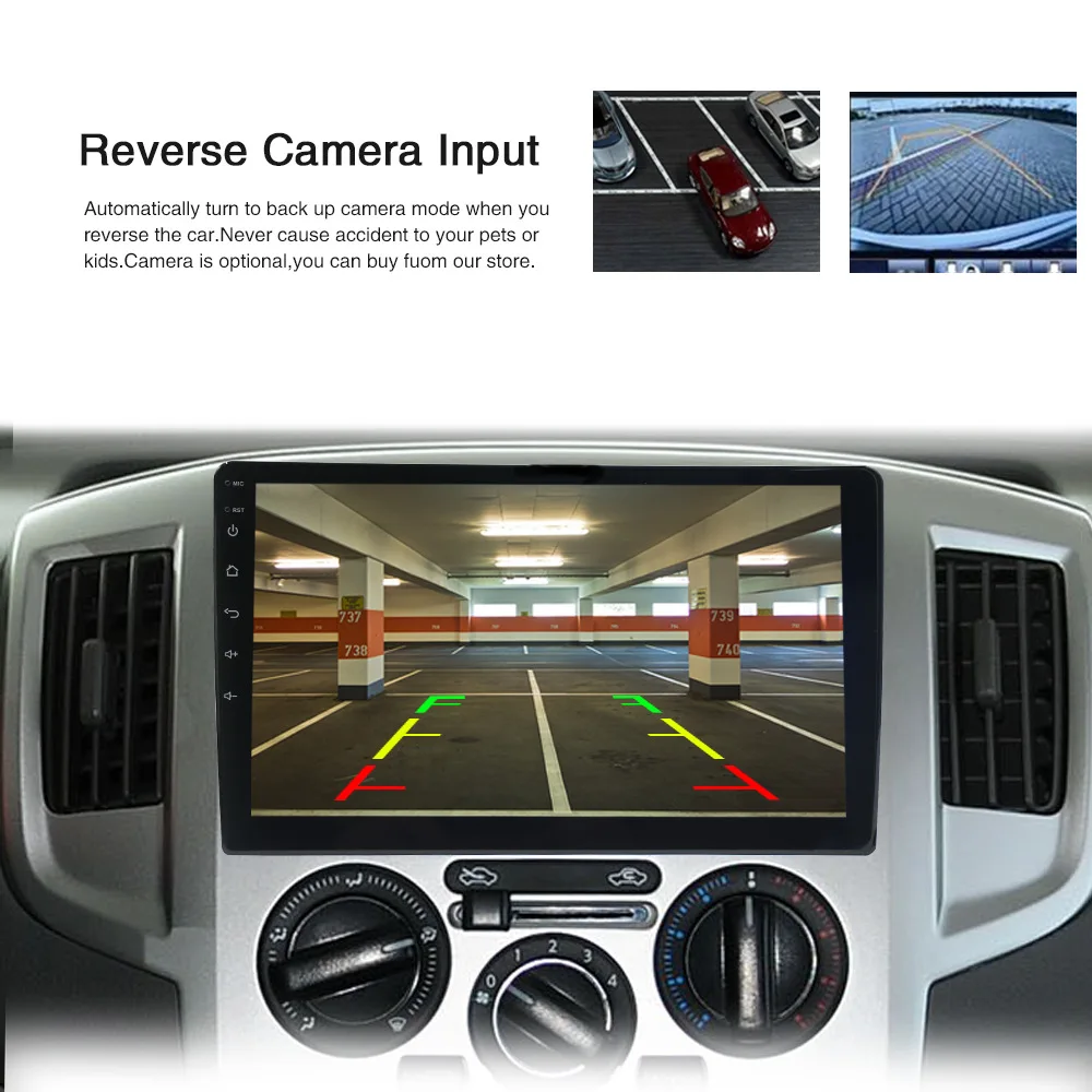 10 Inch Universal Android 9.0 Car Radio 2.5d Gps Navigation Autoradio ...