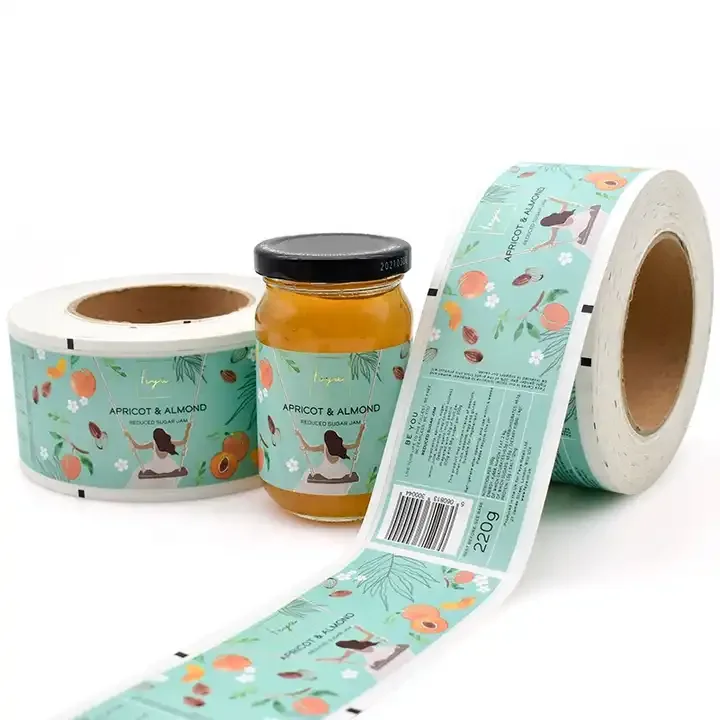 Custom Waterproof Adhesive Jar Label Canned Food Stickers Label ...