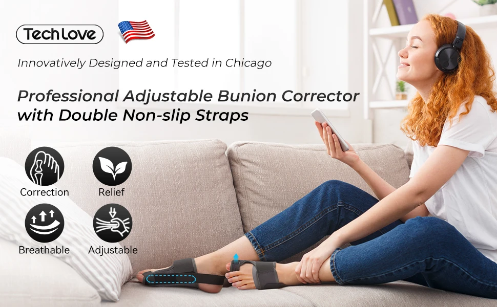 Tech Love A Pair Thumb Splint Straightener Orthopedic Foot Hallux ...