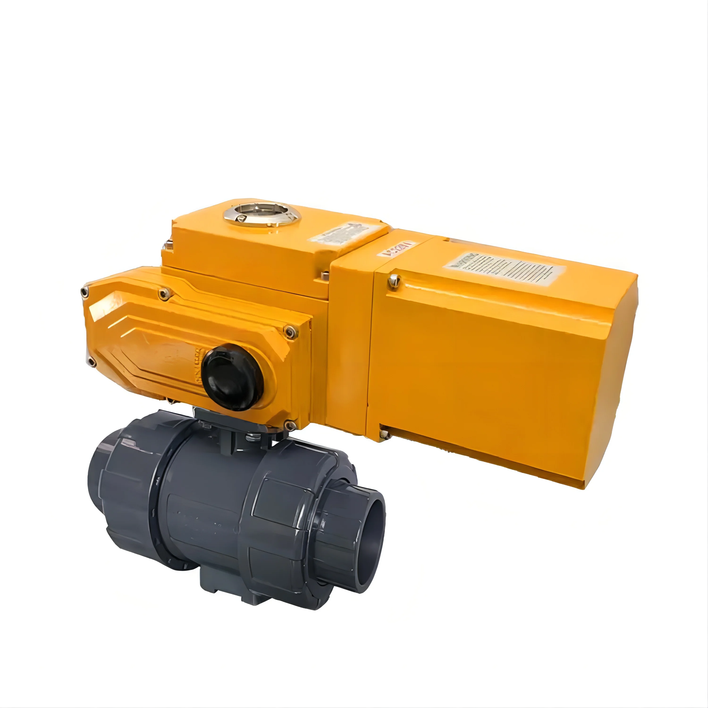 Covna Electric Actuated Valves Spring Return 2 Way Motorized Ball Valve ...