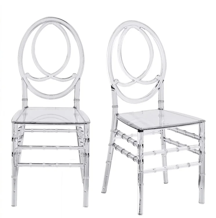 Acrylic Event Dining Chair Plastic Chiavari Clear Party Gemer Crystal ...