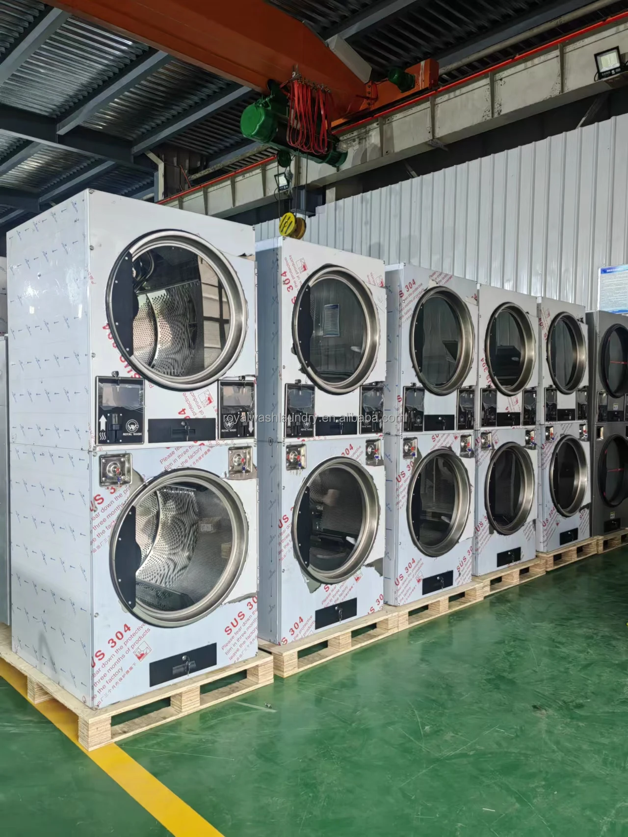 OPL/Coin Stack Fully Automatic Commercial High-Capacity Tumble Dryer ...