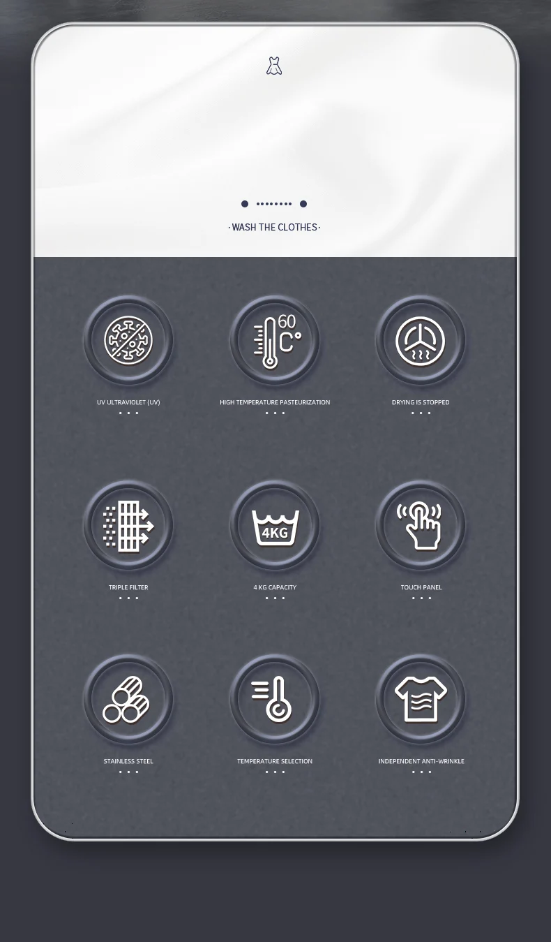 4kg Automatic Electric Dryer Machine Air Vented Clothes Dryer For ...